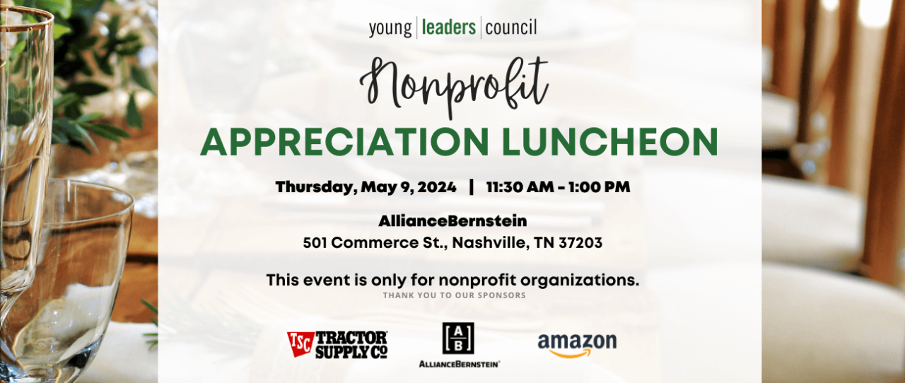 Nonprofit Appreciation Lunch - Young Leaders Council